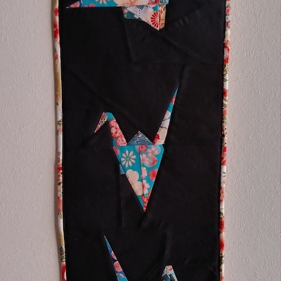 Origami Crane FPP Foundation Paper Piecing Quilting Project Block ...