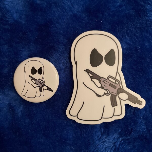 Ghost Gun Sticker - Etsy