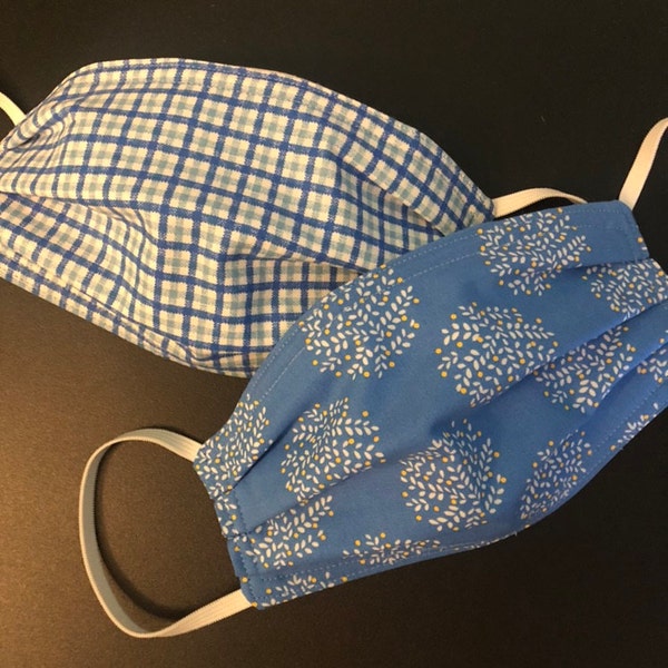 Face Mask With Adjustable Ear Loops - Etsy