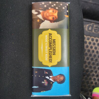 Military Retirement Candy Bar Wrapper, Candy Bar, Retirement Party ...