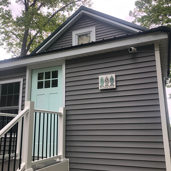 Custom Fish House Number Sign: Lake House Address Plaque - Etsy