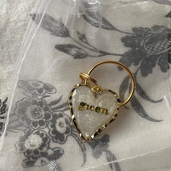 Custom Small Heart Tags Personalized Resin Pet ID Tags, Dog Tags, Cat ...