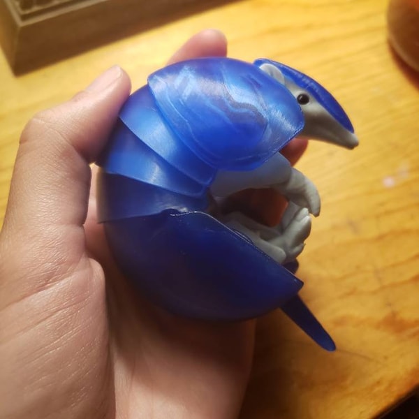 Cheerful Articulated Armadillo Fidget | Roll-up Armadillo Ball Model ...
