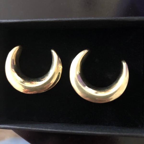 Brass Ear Saddles,brass Ear Weights,saddle Earrings,brass Gauge ...