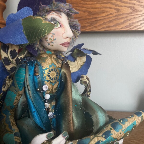 Elf Cloth Art Doll Bust, Soft Sculpture Home Decor Figurine - Etsy