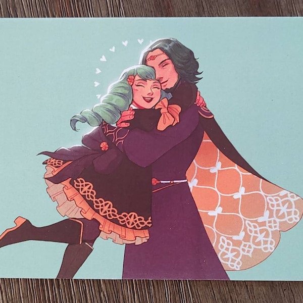 FE3H | Fire Emblem Three Houses Felix and Annette Professors Print - Etsy