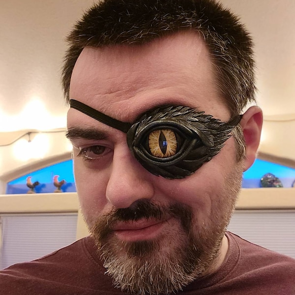 Eye Patch, Eagle Eye Patch, LARP, Cosplay, Steampunk Eye Patch ...