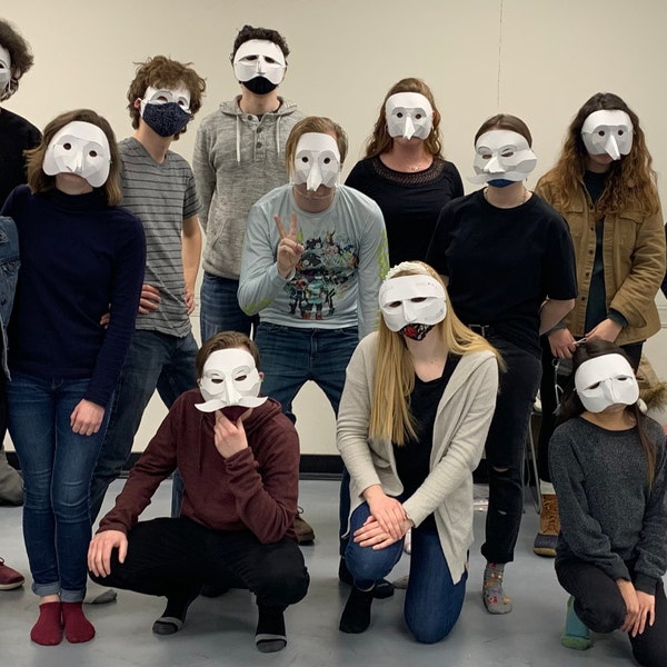 Commedia Dell’ Arte Mask Set: 3D Papercraft Template (PDF Pattern) - Etsy