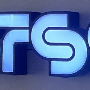 Personalised Name Light. Custom Made Illuminated LED Sign. Freestanding ...