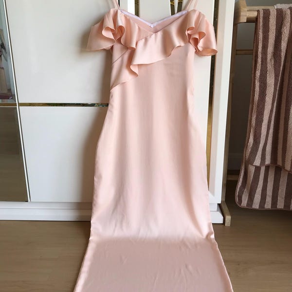 Sewing Pattern for a Maxi Silk Gown With off Shoulder and Ruffles - Etsy