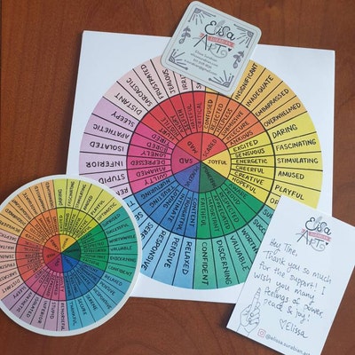 Emotions Color Wheel Art Print - Etsy