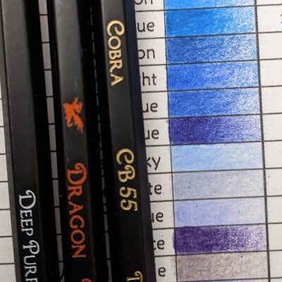 Kalour 300 Colored Pencil Set DIY Color Chart / Swatch - Etsy