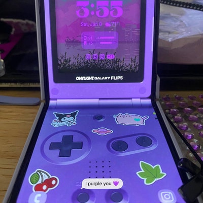 Samsung Galaxy Z Flip Wallpaper Cute Sticker Gamer yellow - Etsy