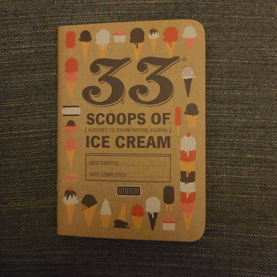 Original Ice Cream Journal 33 Scoops of Ice Cream Notebook and Diary - Etsy