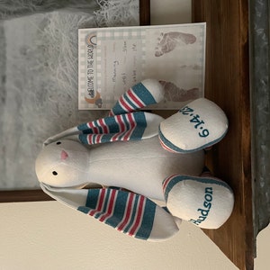Plush Bunny From YOUR Baby's Hospital Receiving Blanket - Etsy