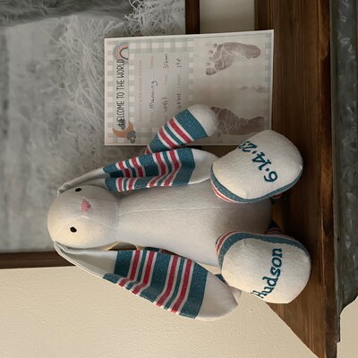Plush Bunny From YOUR Baby's Hospital Receiving Blanket - Etsy