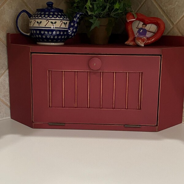 32" Mitten Box Shelf, Wood Wall Shelf With Pegs and Storage, Farmhouse ...