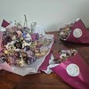Wildflower Dried Flower Arrangement, Mauve Pink Tea Tree Whimsical ...