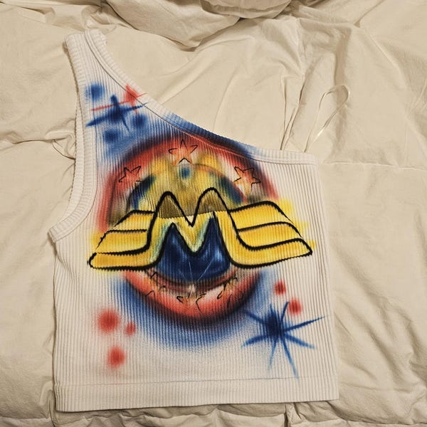 Custom Airbrush Booty Shorts Crop Top Set| Freaknik Outfit Idea| 90s ...