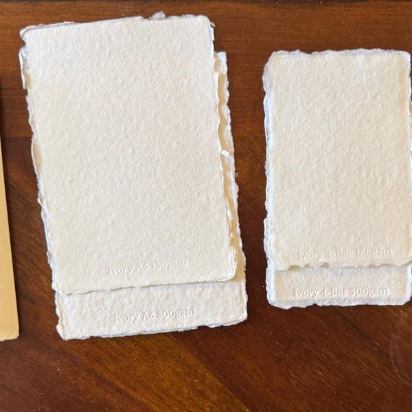 Light Sage Handmade Cotton Paper | Deckle Edge Paper 10 Sheets | 300gsm ...