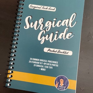 Surgical Guide Pocket Booklet Surgical Tech Clinical Booklet - Etsy