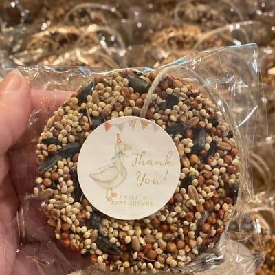 12 Wedding Favor Bird Seed Cakes Bridal Shower Party Favor Gifts ...