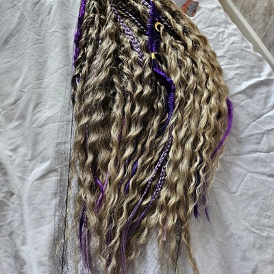 Curly Boho Dreads Wavy Dreads Extensions Full Set 60 DE Lightweight ...