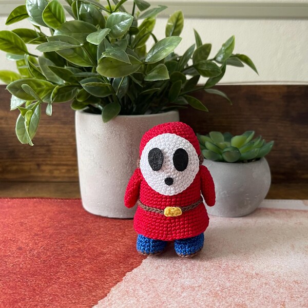 Shy Guy Mario Video Game Amigurumi Crochet Pattern | Amigurumi Crochet ...