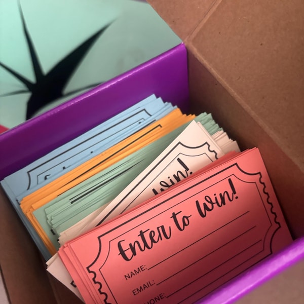 Printable Raffle Tickets, Enter to Win Tickets, Printable Enter to Win ...