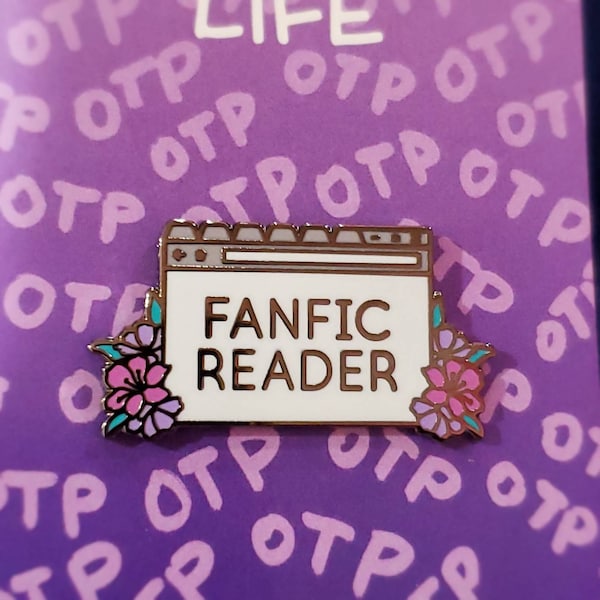 Fanfic Pin, Fandom Enamel Pin, Anime Enamel Pin, Fanfic Reader Enamel ...