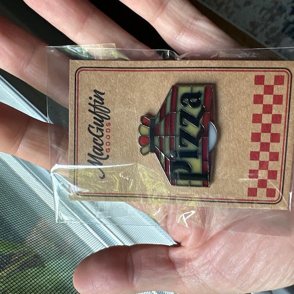 Pizza Lamp Enamel Pin - Etsy