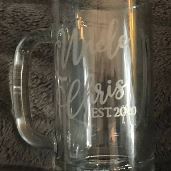 Uncle Est, New Uncle Gift, Uncle Beer Mug, Brother to Uncle, Uncle ...