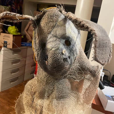 Rabbit Scarecrow Scary Halloween Mask - Etsy