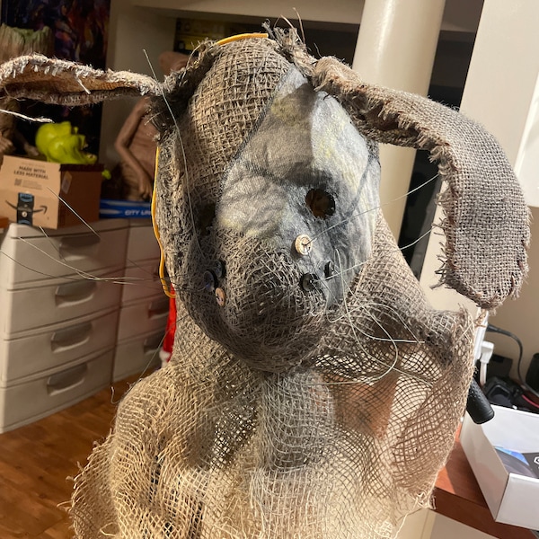Rabbit Scarecrow Scary Halloween Mask - Etsy