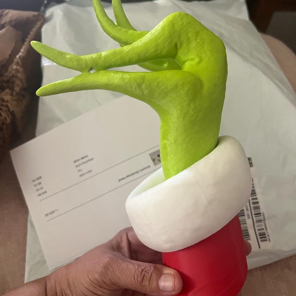Grinch's Christmas Hand - Etsy