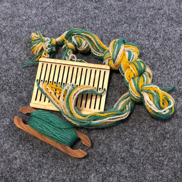 Backstrap Weaving Kit- Ready to Weave, Rigid Heddle Loom, Beginner Loom ...
