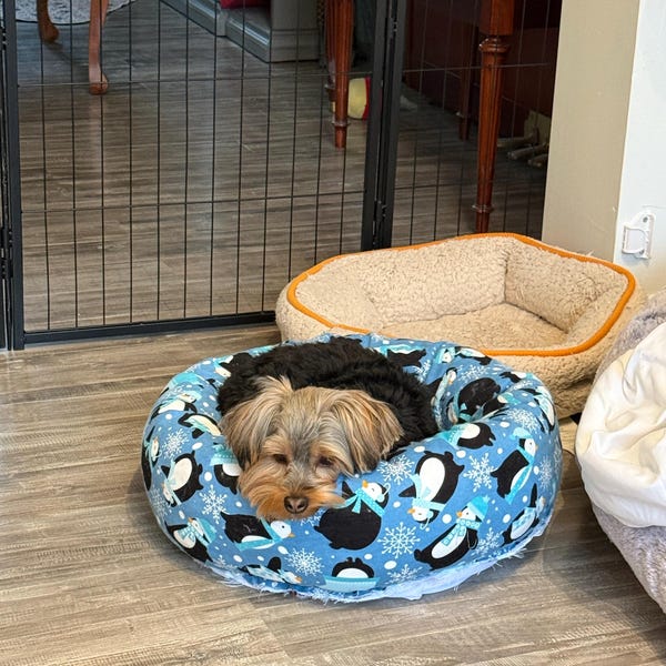 Dog Snuggle Bed Sewing Pattern and Tutorial PDF Dog Sleeping Sack Dog ...