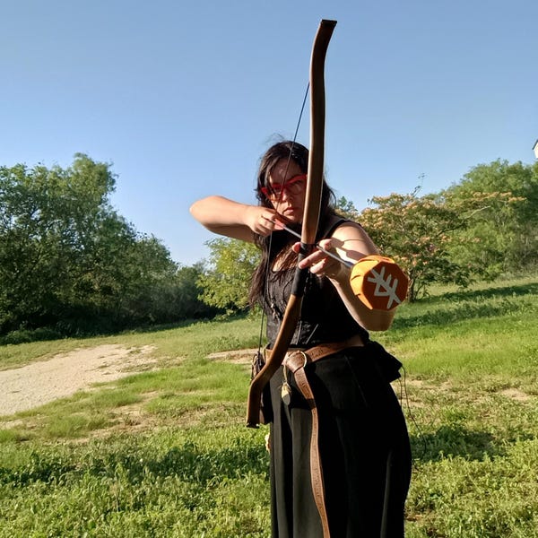 Adult Longbow: 30-35 Lb Draw Weight, Beginner Archery - Etsy