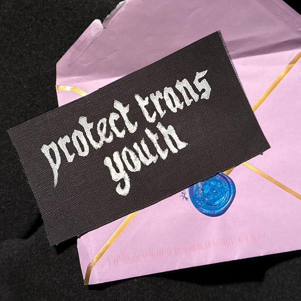 Protect Trans Youth Sew on Patch | Lgbtq Activism - Etsy