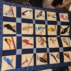 Chipping Sparrow Paper Piecing Pattern - Etsy