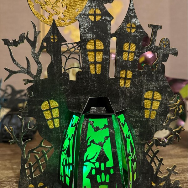 Nightmare Halloween Paper Cut Light Box Template, Shadow Box, 3D ...