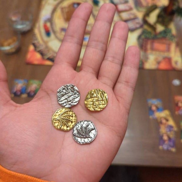 40x Dragon Coins in 3 Different Colors, Metal Token Upgrade for Board ...