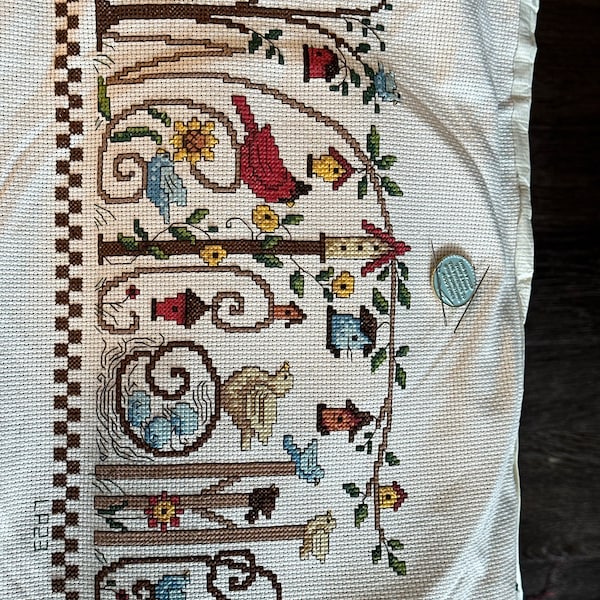 Every Bird Welcome Counted Cross Stitch Pattern by Imaginating - Etsy