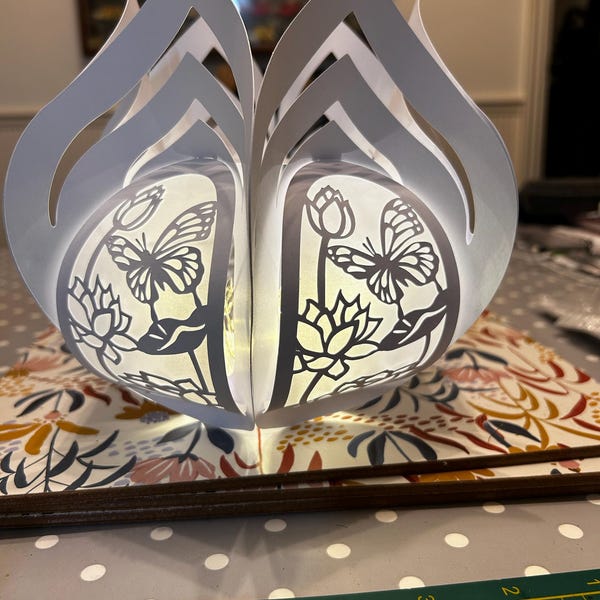 Pack 3 Lotus Lanterns SVG - Paper Lanterns Insects and Animals - Paper ...