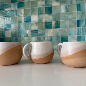 Round Bottom Mugs Handmade Ceramic Kitchenware Color Options - Etsy