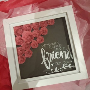 Friendship Shadow Box Frame | Etsy UK