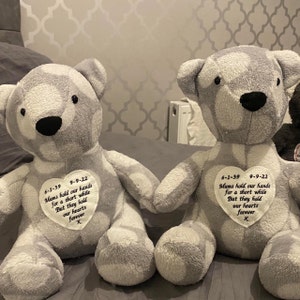 Memory Bear Patch Memory Blanket Memory Cushion - Etsy