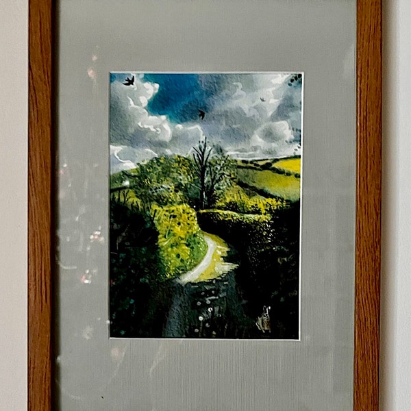 Cornwall Landscape Art Print, Boscastle Harbour, Cornish Coastline Art ...