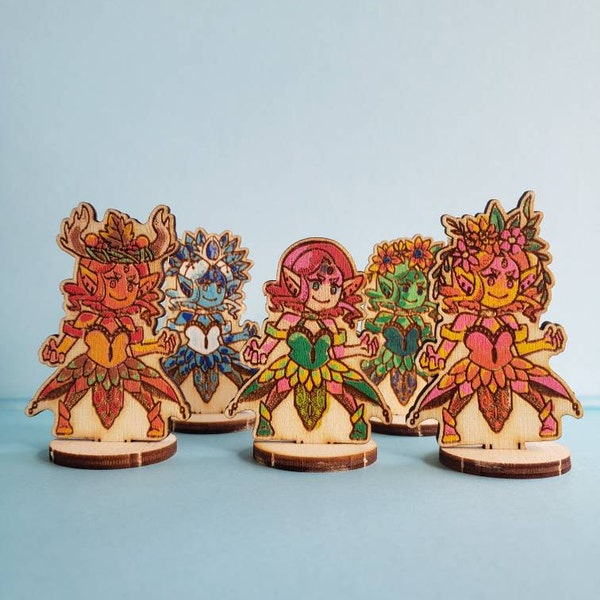 Eladrin Warlock Miniatures (set of 5) | Spring | Summer | Autumn ...