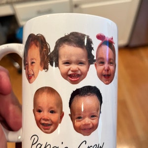 Two Baby Face Mug Personalized Photo Gift Custom Baby Face - Etsy